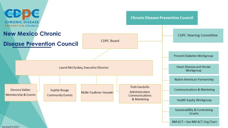 CDPC Organization Chart - Chronic Disease Prevention Council