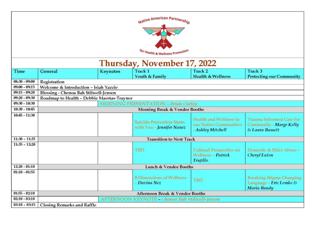 2022 NAP Conference Agenda - Chronic Disease Prevention Council